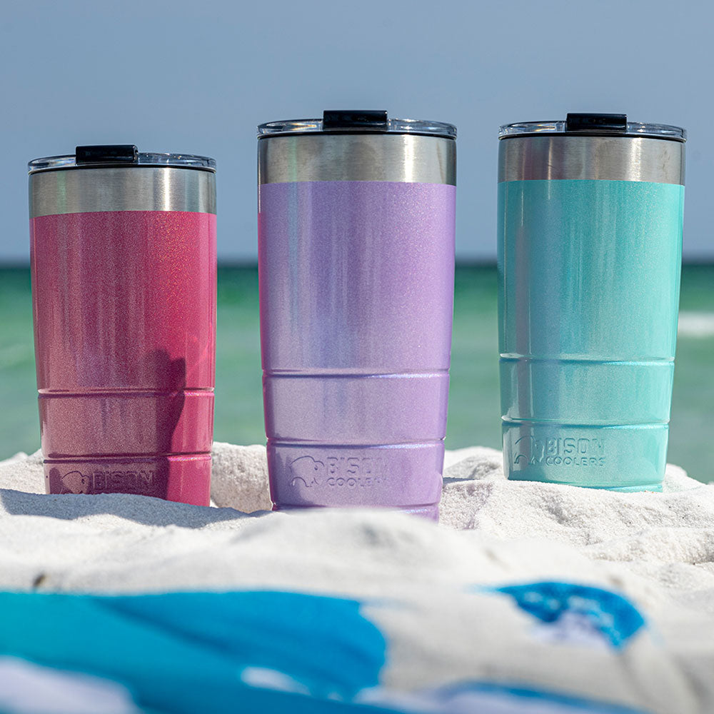 22oz Seafoam Pearlized Tumbler - Bison Coolers