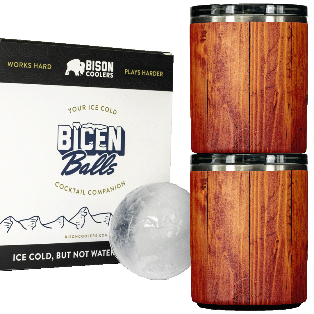 Red Wood Churchill Bundle - Premium Drinkware Set – Bison Coolers