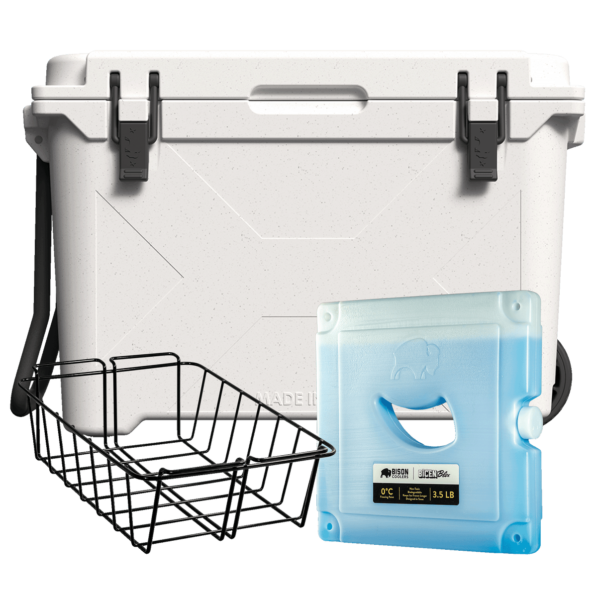WHITE 55qt Bundle - Bison Cooler with Free Accessories – Bison Coolers